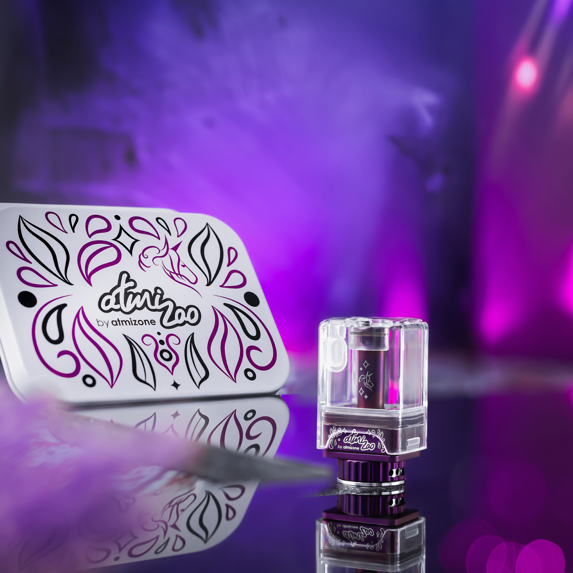 DotShell Rainbow Purple Unicorn | vaping modware by atmizone